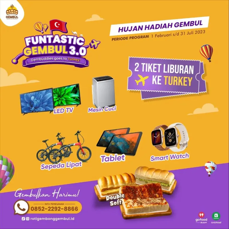 Funtastic Gembul 3.0: Undian Roti Gembong Gembul Berhadiah Tiket ...